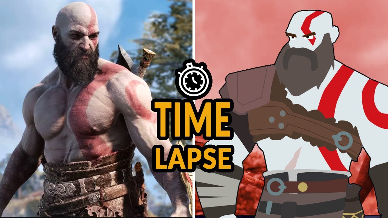 Recriando Kratos 2D | God of War - Timelapse - YouTube