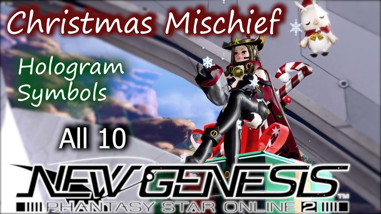Pso2-NGS. Christmas Mischief Symbols. All 10 Locations. Super EZ ...