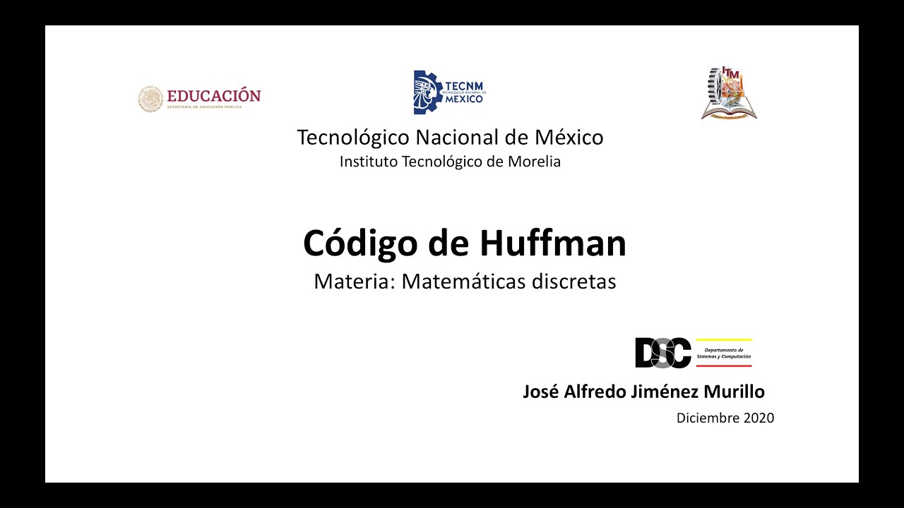 MD 48.- Código de Huffman. - YouTube