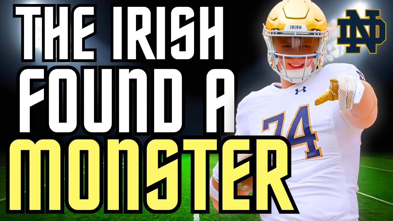 Will Black Is A MONSTER | 4⭐️-5⭐️ Notre Dame Tackle Recruit ...