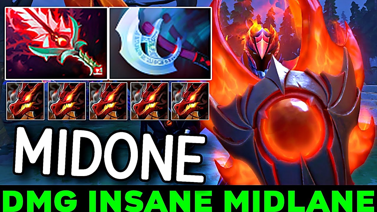MIDONE [ Dragon Knight ] Best Insane Solo Ranked Bloodthorn Manta Style ...