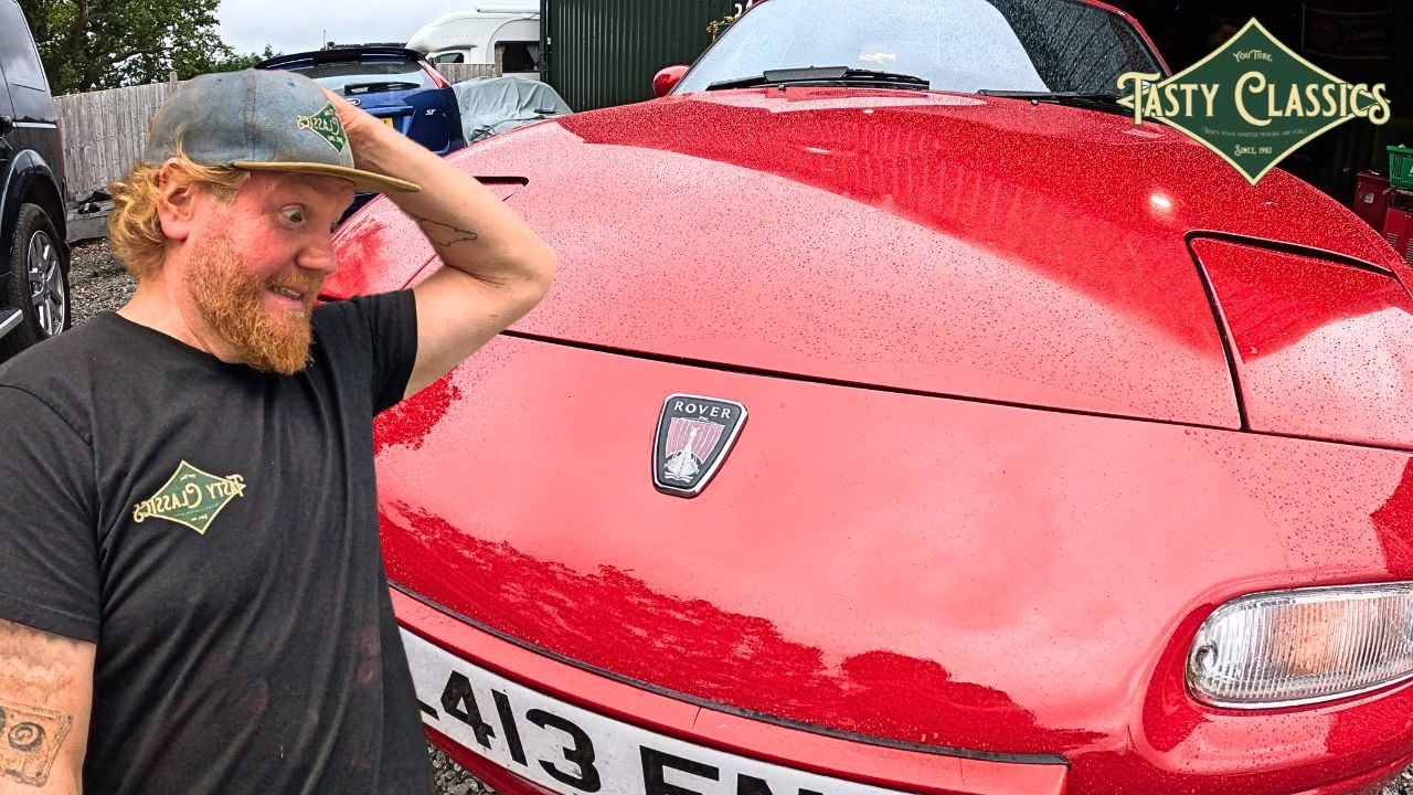 BUDGET Paint Job On The ROVER FERRARI MX5! - YouTube
