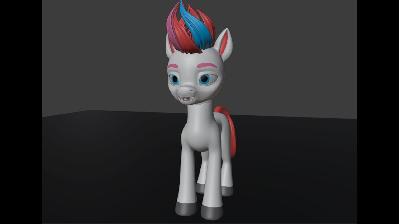WIP MLP A New Generation Zipp 3D model (2021-10-11) - YouTube