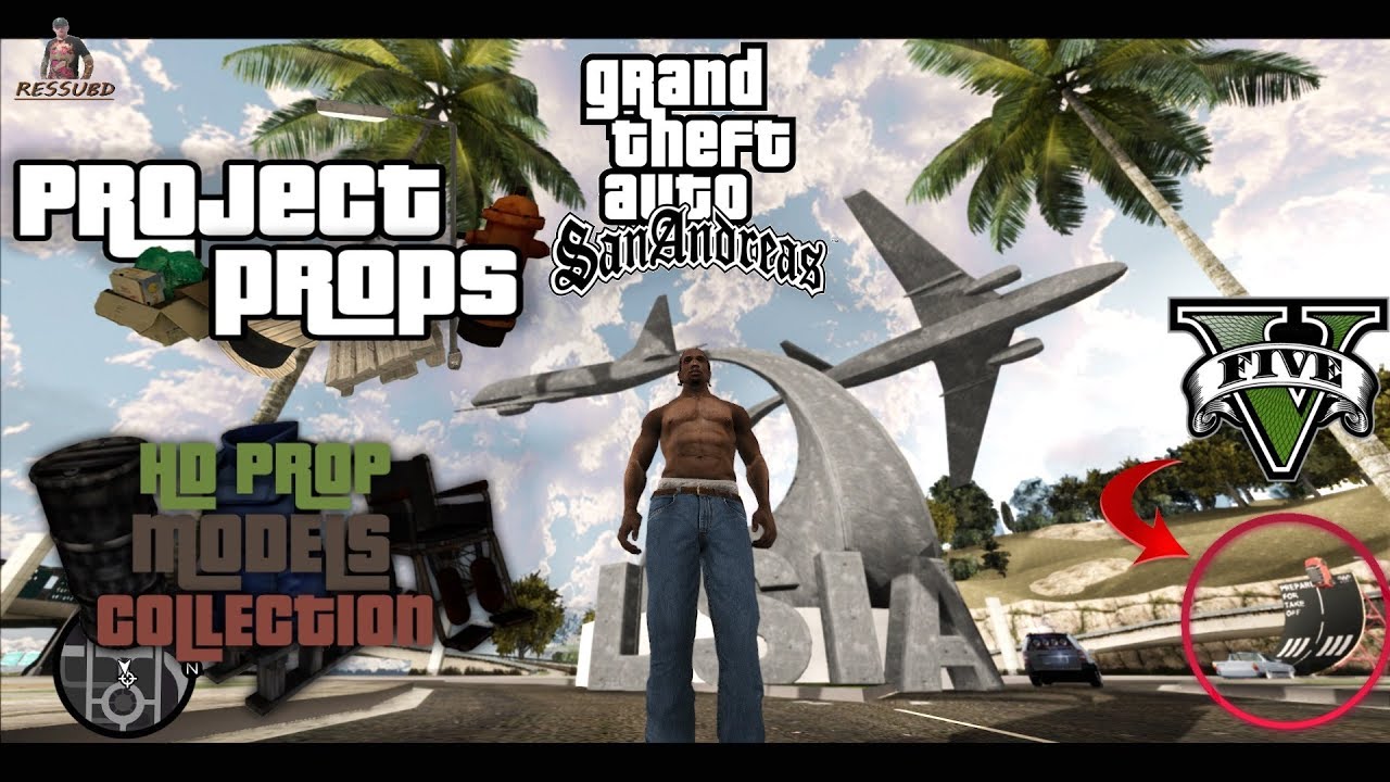 GTA V PACK DE PROPS EM HD PARA SA BY OLIVEIRA FULL HD 1080p - YouTube