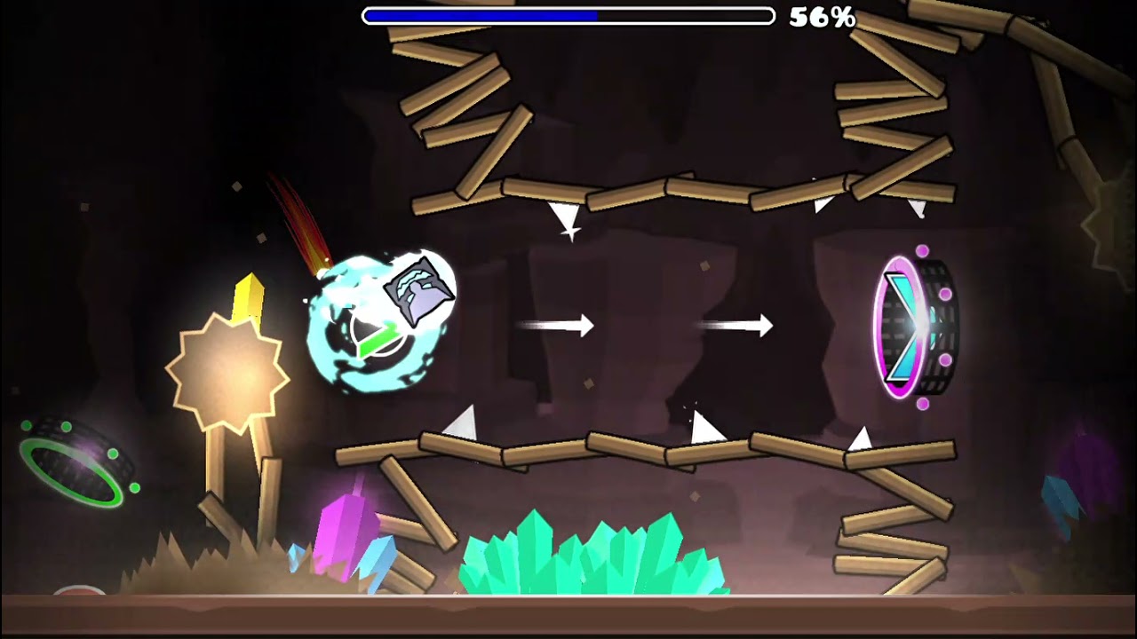 Geometry Dash Crystal fusion 100% - YouTube