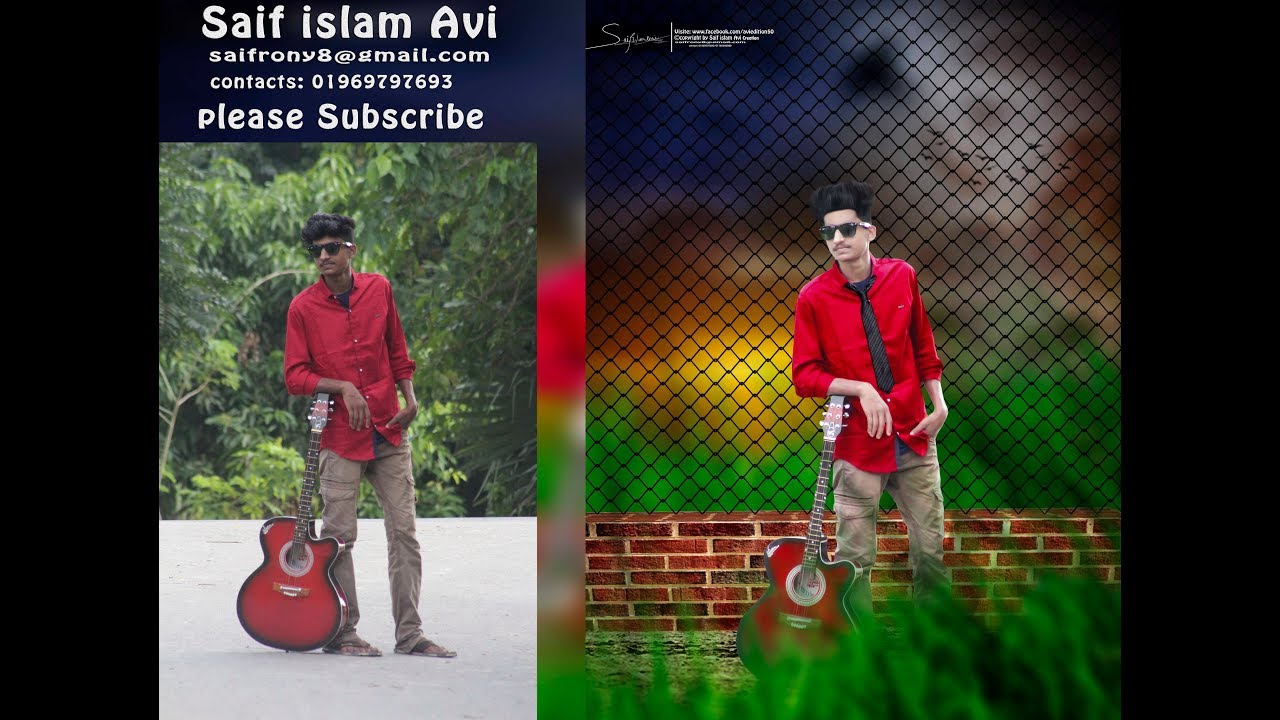 How to create a natural manipulation photo by photoshop CC - YouTube