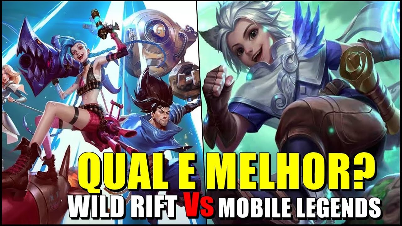 LEAGUE OF LEGENDS WILD RIFT vs MOBILE LEGENDS | QUAL VALE A PENA JOGAR ...