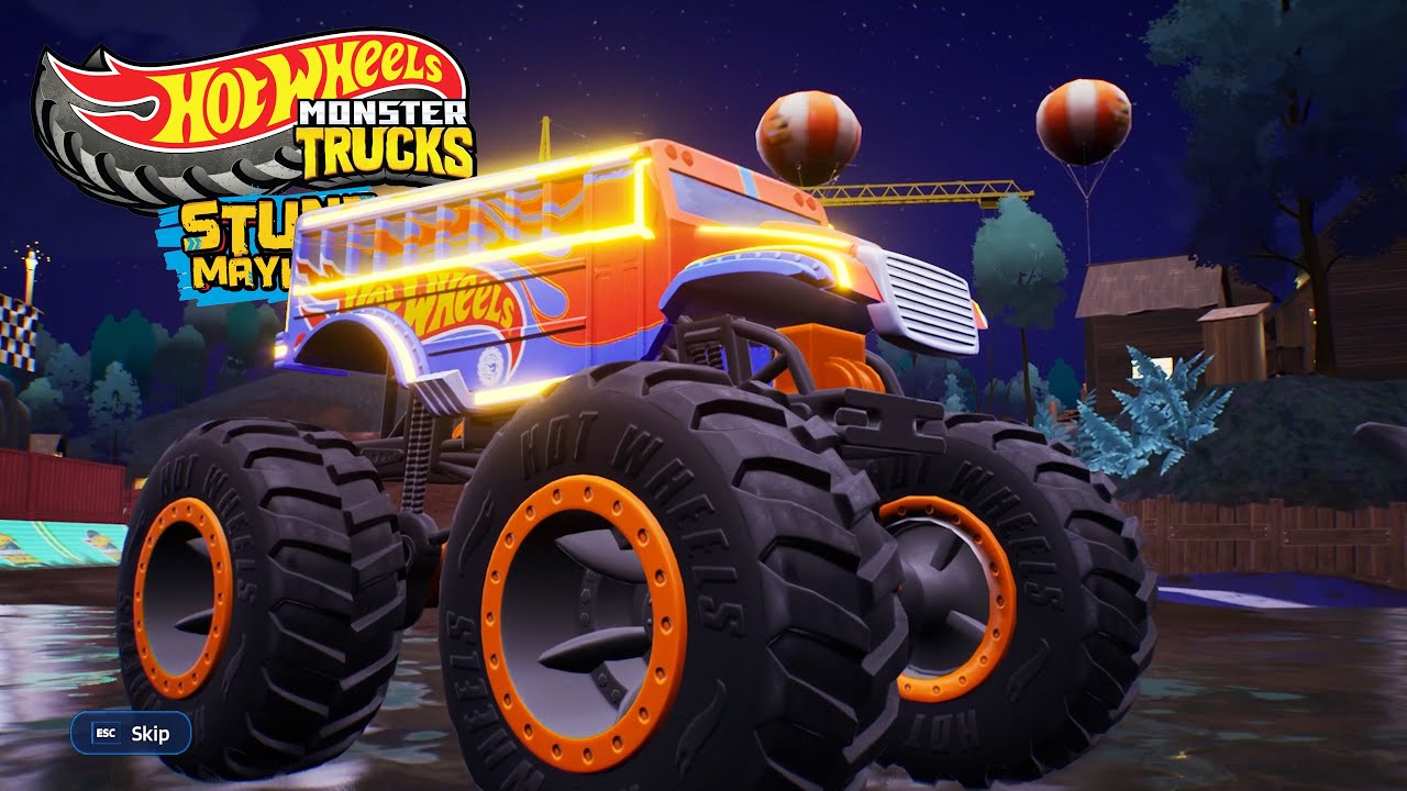 Hot Wheels Monster Trucks: Shuttle Glow Skin - YouTube
