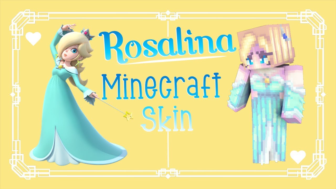 HD ROSALINA Minecraft Skin VOICEOVER Process! (Speedpaint + Download ...