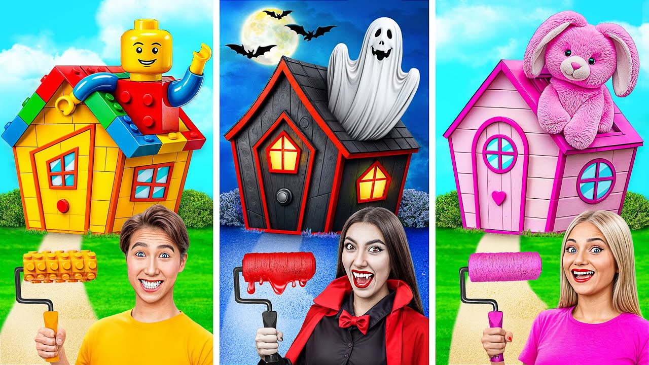 Eine Farbige Haus Challenge | Verrückte Challenge von Multi DO - YouTube