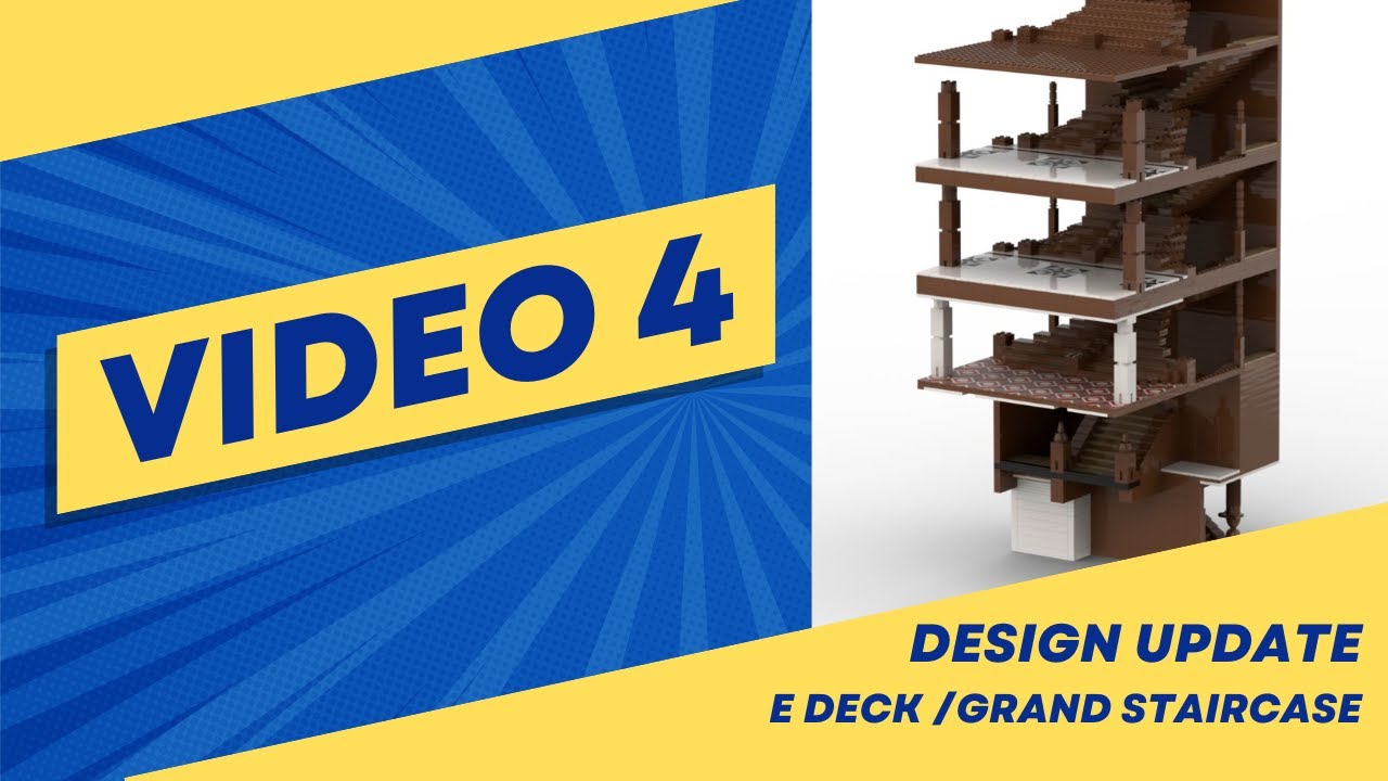 "Lego Titanic Project: Building the Grand Staircase & Designing Curves ...