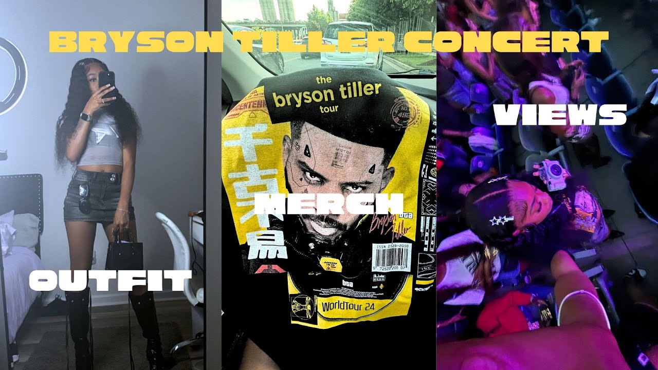 BRYSON TILLER CONCERT VLOG | Solo concert | March | New room decor ...