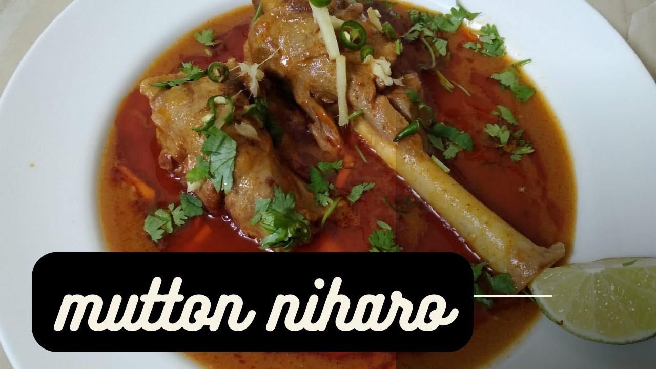 Mutton Bong Nihari/Delhi Special Mutton Nihari/Mutton Nihari Full ...