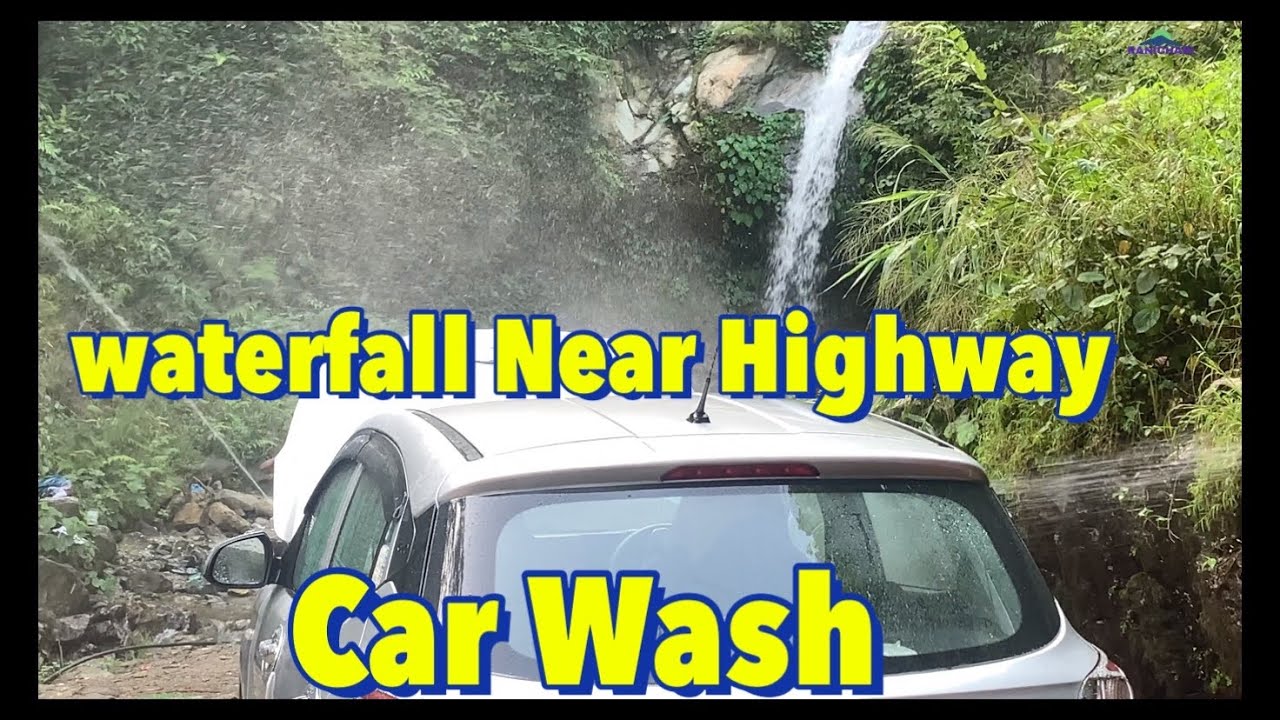 Car wash | waterfall near highway - YouTube