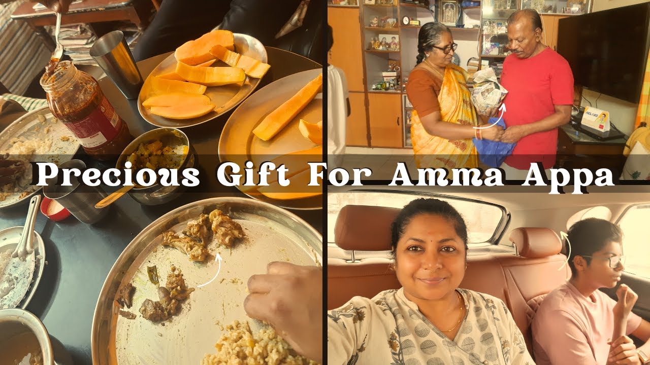Precious Gift For Amma Appa | Buzy Day Vlog | My Parents Advice For Me - YouTube