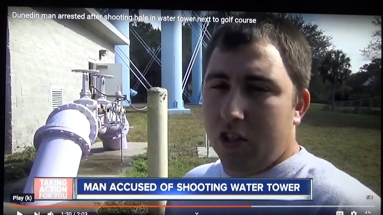 Shooting a Hole in a Water Tower with a Riffle STORY! - YouTube