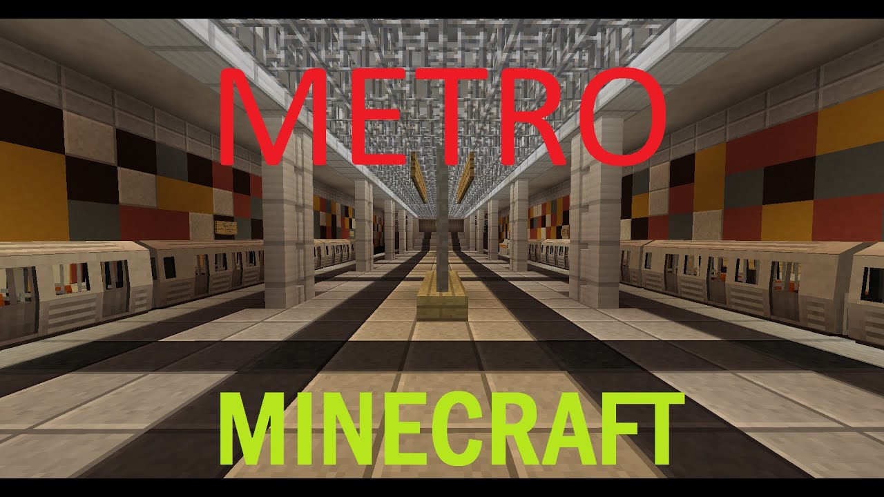 ГОРОДСКОЕ МЕТРО В МАЙНКРАФТ//СITY METRO (UNDERGROUND,SUBWAY) IN ...