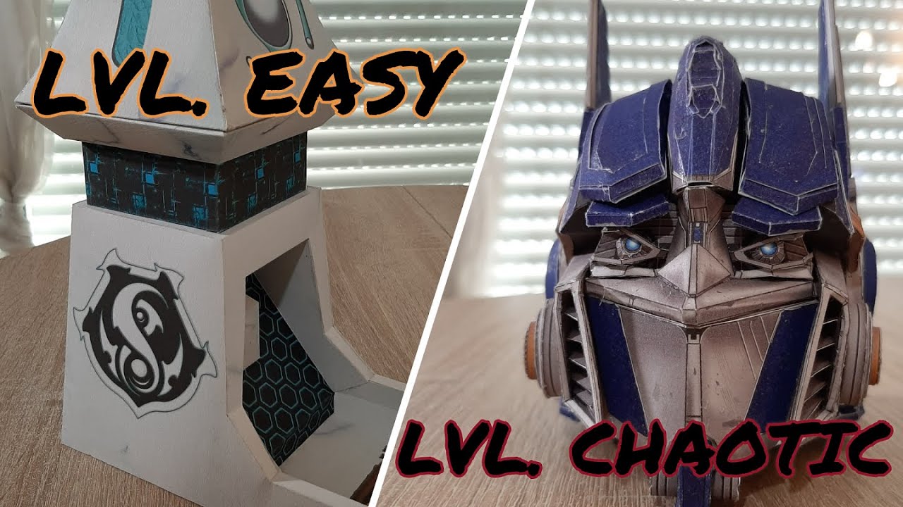 Les papercraft sur le net. Du plus simple au plus complexe. - YouTube