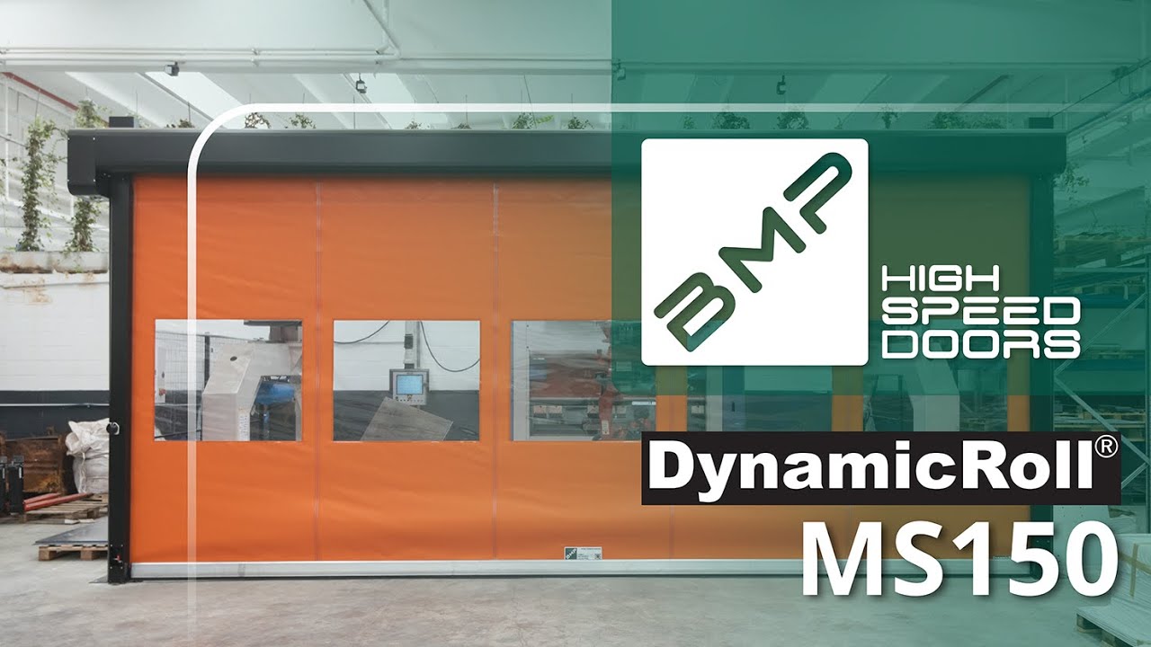 BMP Iberica - Puerta rápida para protección de máquinas DynamicRoll MS150 - YouTube