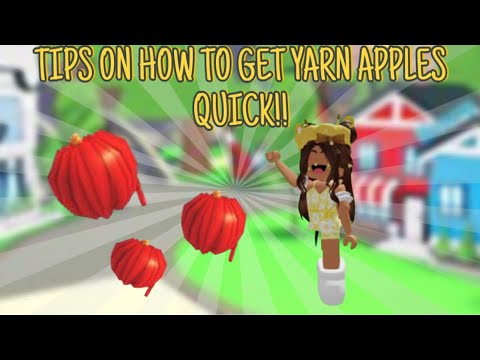 How to get yarn apples quick in adopt me! - YouTube