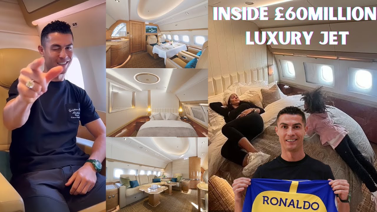 Inside £60million luxury jet || Cristiano Ronaldo || topgossipstv - YouTube