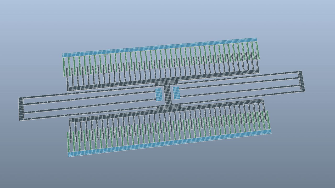 MEMS comb-drive bandpass filter with centre frequency of 21 KHz. - YouTube