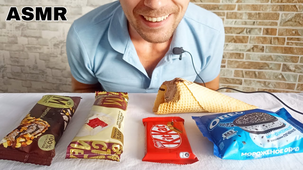 Asmr Magnum Chocolate Ice Cream Oreo Sandwich Ice Cream Kitkat