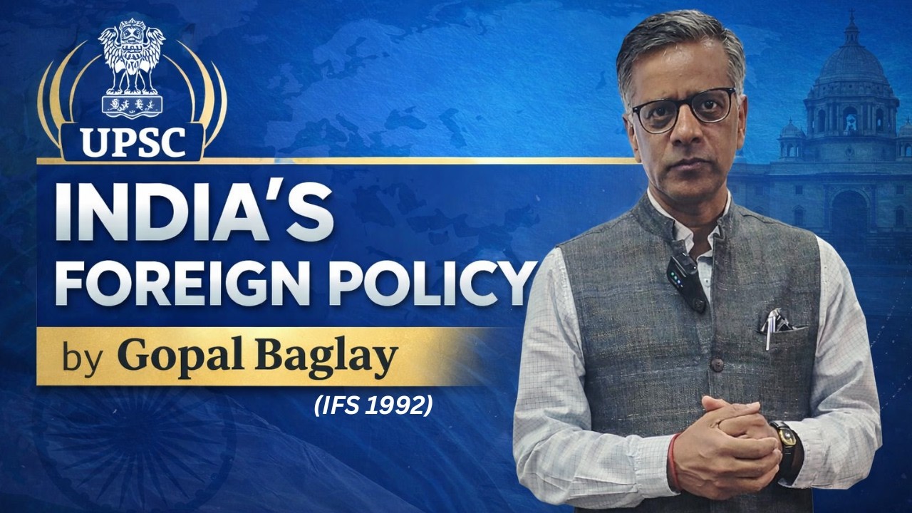 India's Foreign Policy by Gopal Baglay | Vaids ICS - YouTube