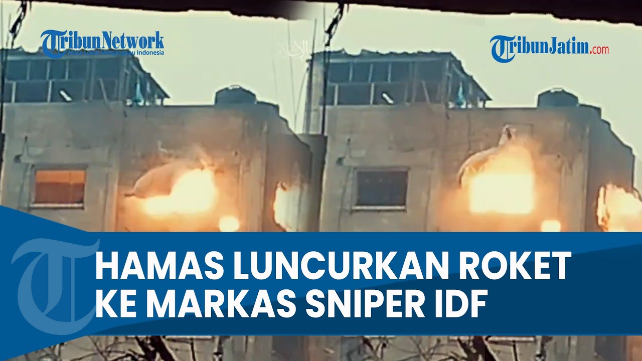 MELEDAK! Markas Sniper IDF Hangus terkena Ledakan Roket Hamas, hingga Terdengar Jeritan - YouTube