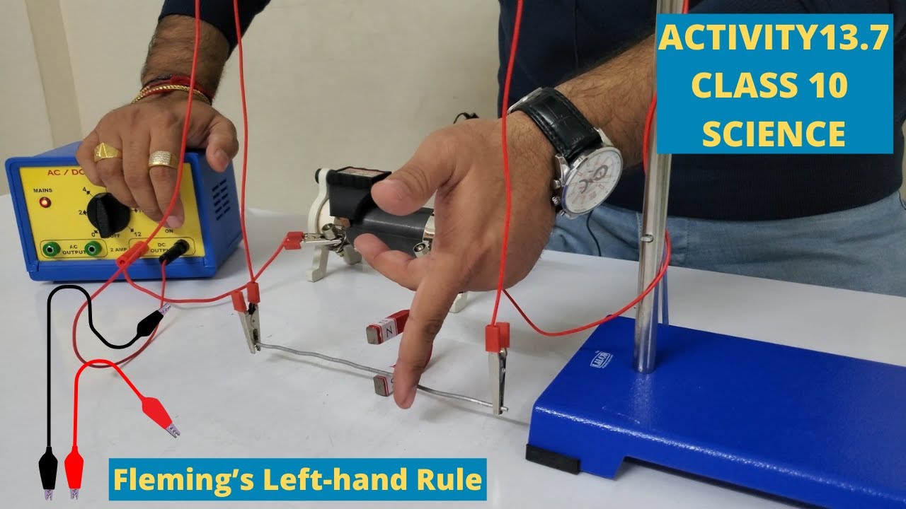ACTIVITY 12.7 ll CLASS 10 ll SCIENCE ll Fleming's left hand rule - YouTube