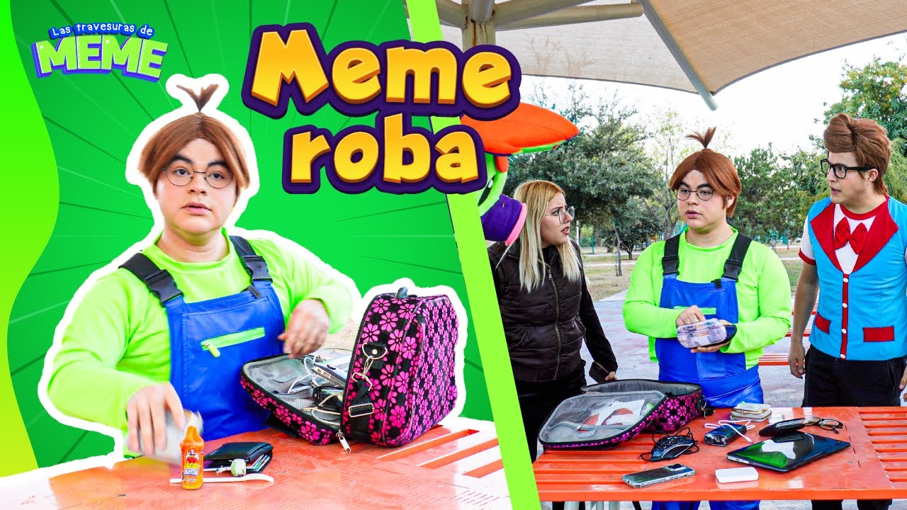 Meme roba una bolsa | Jugamos a las escondidas | ¿Nos llevó la policía ...
