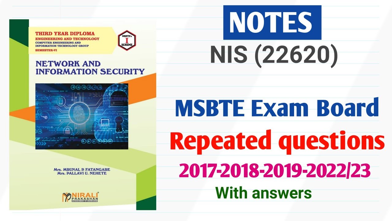 22620 NIS exam notes | repeated questions with answers | MSBTE board ...