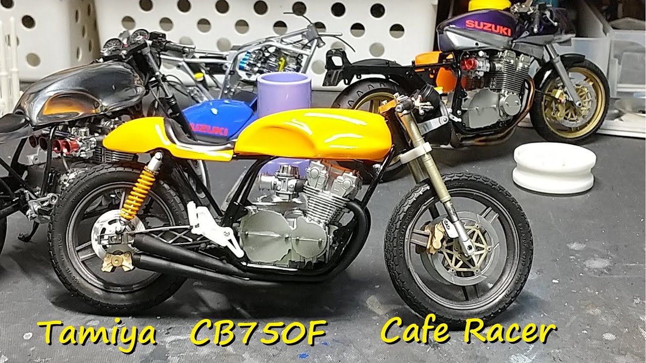 CB750F Cafe Racer (TAMIYA 1/12） - YouTube