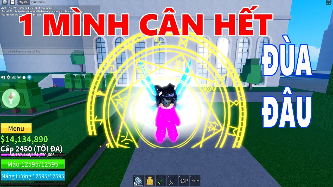 Thử 1 Mình Cân Raid Human Với Trái Phật Tổ + Tộc Người Máy V4 + Hắc ...