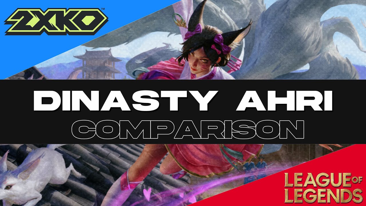DISTANY AHRI SKIN COMPARISON 2XKO VS LEAGUE OF LEGENDS #leagueoflegends ...