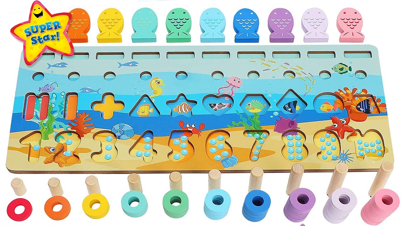 Numbers, Shapes & Counting Learning Video for Toddlers and Kids - YouTube