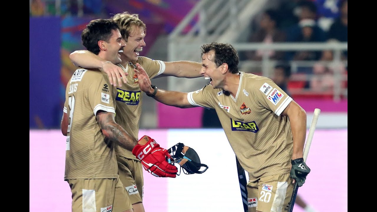 Nathan Ephraums GOAL For Tamil Nadu Dragons | Key Moments | Hockey ...