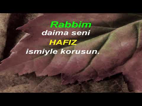Çok güzel bir dua gelin dinleyelim.
