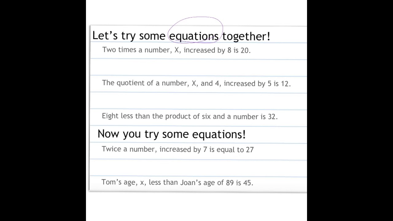 3 1 Writing Expressions And Equations YouTube 3-1-writing-expressions-and-equations-youtube