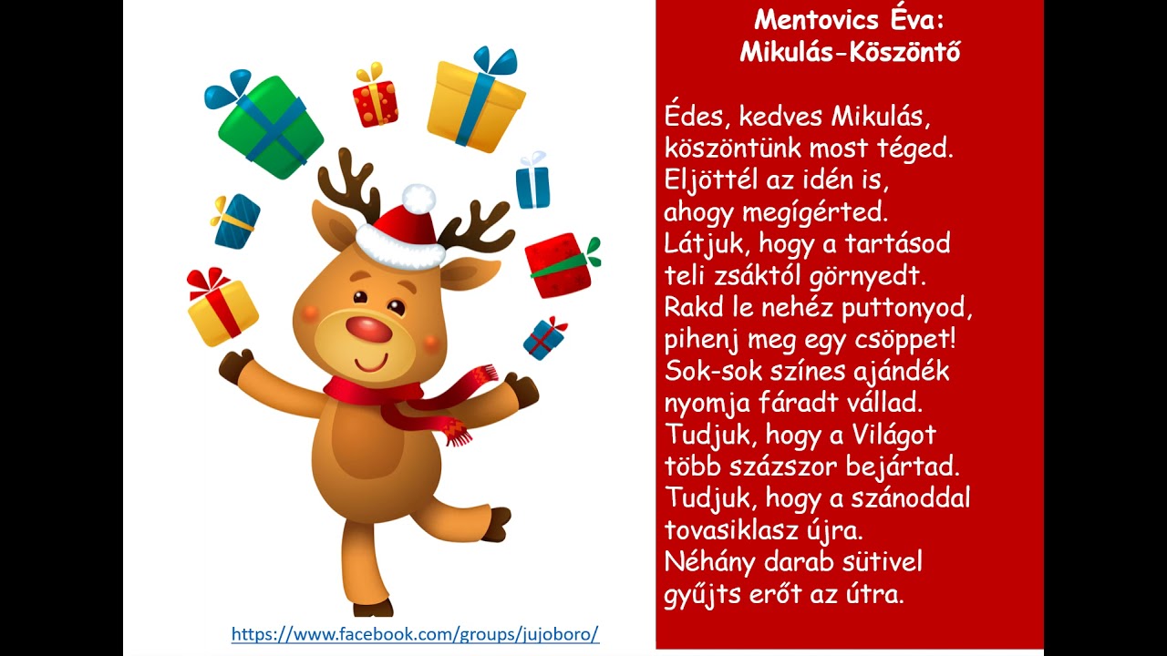 Mikulás versek - YouTube