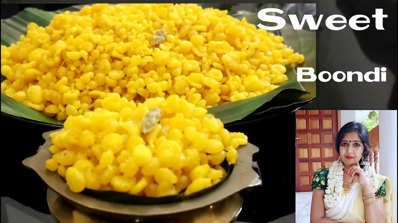 Sweet Boondi Recipe/Onam Special/How To Make Sweet Boondi At Home ...