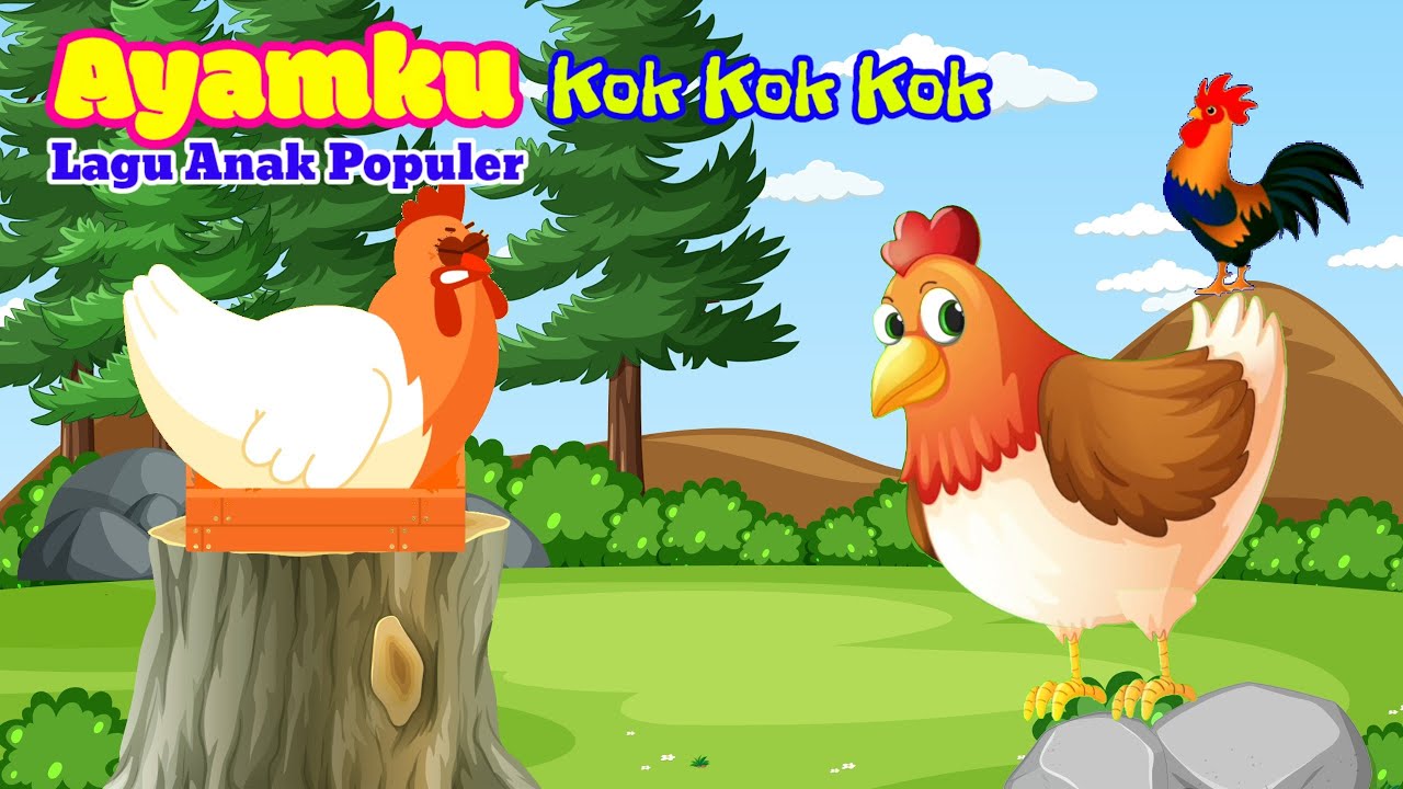 Ayamku Kok Kok Kok ~ Animasi Ayam Lucu ~ Lagu Anak Indonesia - YouTube