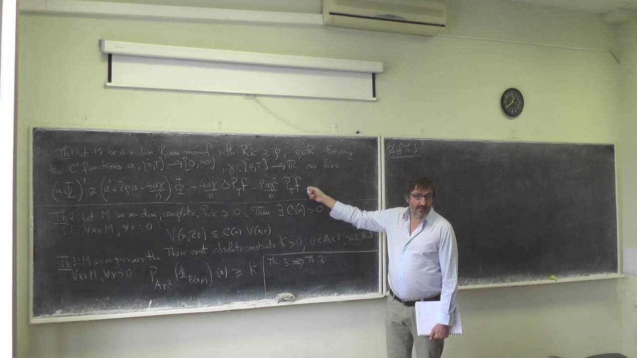 Nicola Garofalo - Curvature-dimension inequalities 6 - YouTube