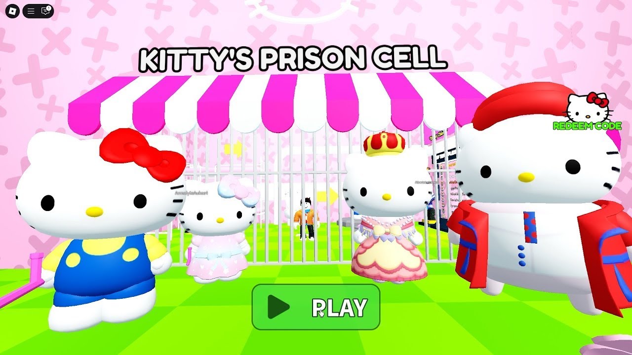 HELLO KITTY FAMILY PRISON RUN (Obby) New Update - Roblox Walkthrough ...