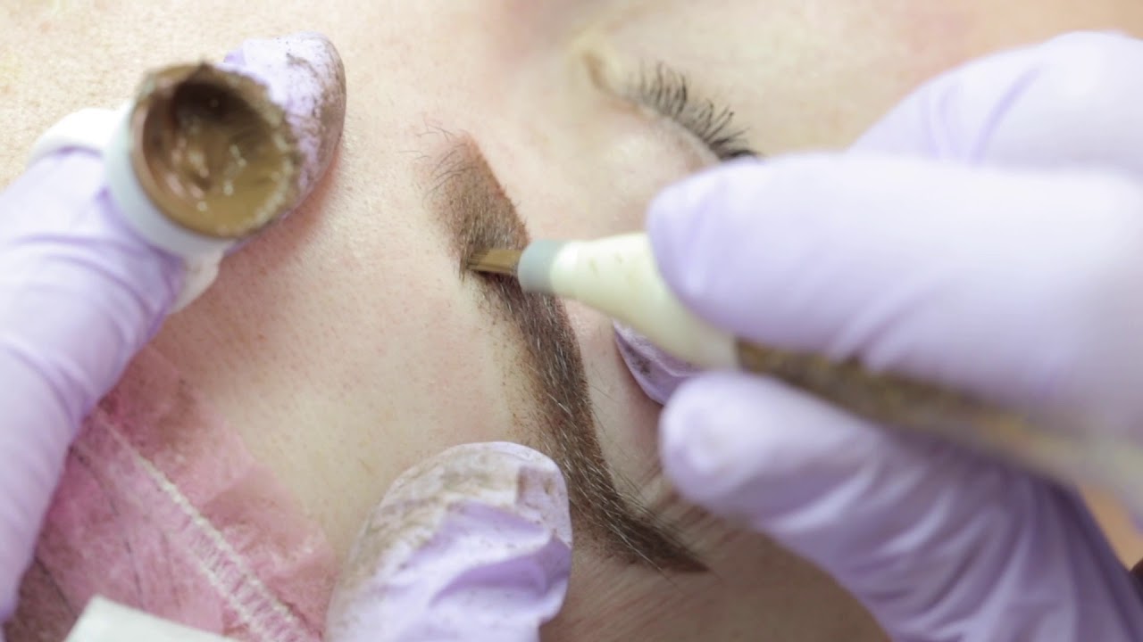 Ombre eyebrows with manual shading technique - YouTube