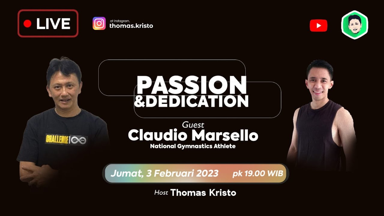 PASSION & DEDICATION bersama Claudio Marsello-National Gymnastics ...