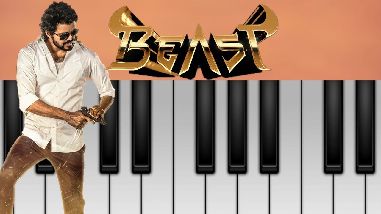 Beast BGM In Piano | Beast BGM Piano Notes - #tiptoppiano - YouTube