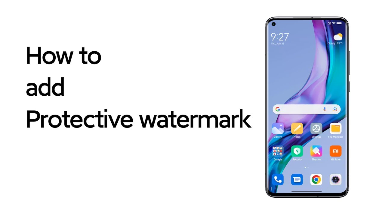 How to add Protective watermark - YouTube