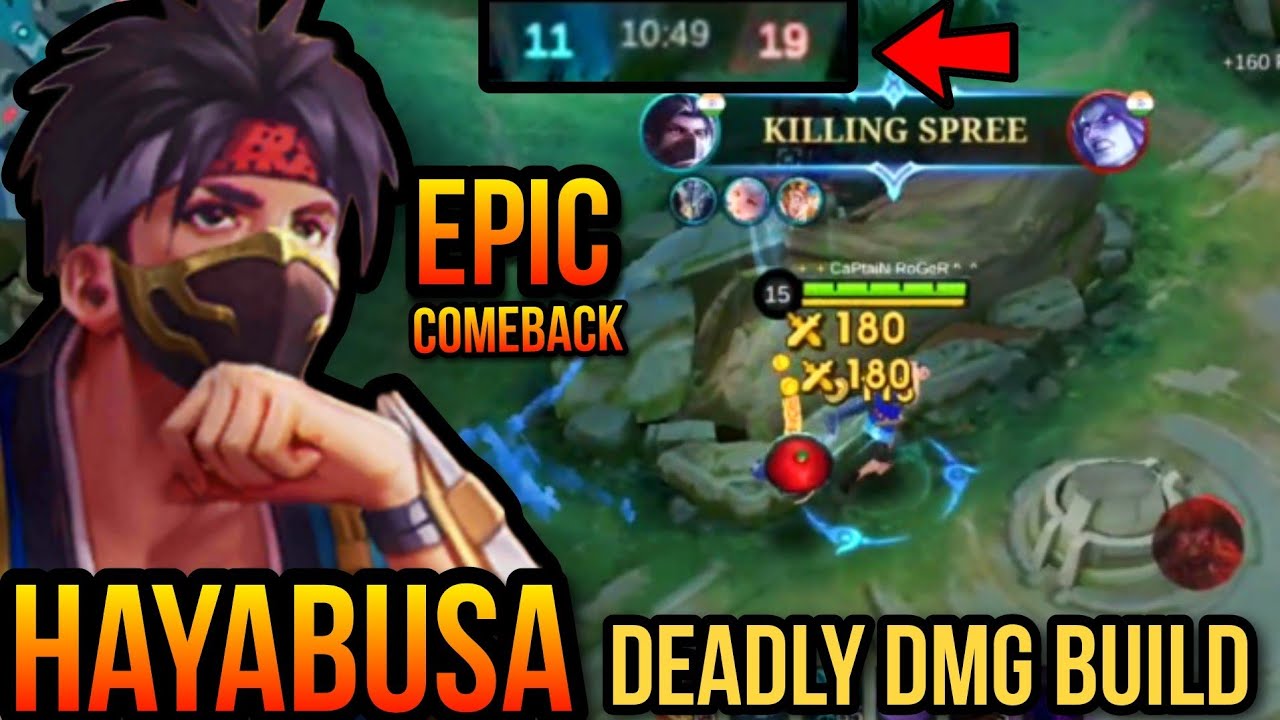 Epic Comeback!! Hayabusa Deadly High DMG Build | Top Global Hayabusa ...