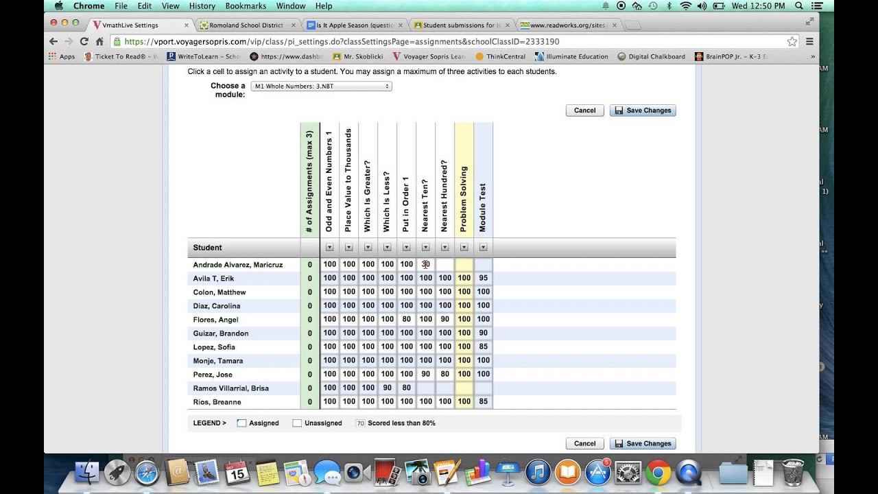 Vmath assignments - YouTube